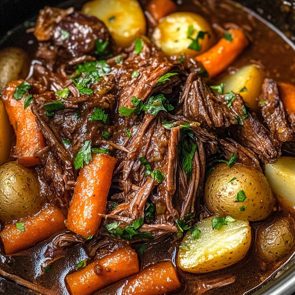 Slow Cooker Pot Roast Apple Vinegar - Tasty By Grace